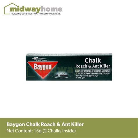Baygon Chalk Roach And Ant Killer 15g 1 Box Lazada Ph