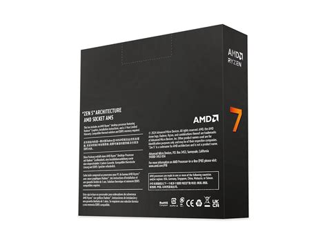 Amd Ryzen 7 9700x Ryzen 7 9000 Series Granite Ridge Zen 5 Radeon