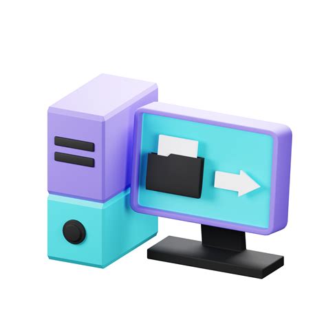 3D File Transfer Icon 23493045 PNG