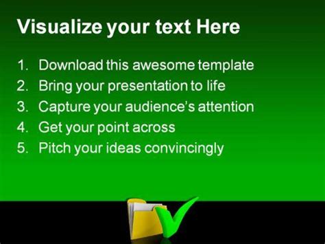 yellow computer folder security powerpoint templates and powerpoint