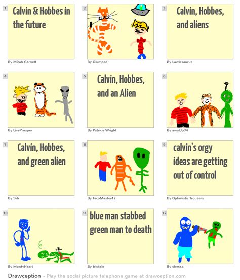 Calvin And Hobbes In The Future Drawception