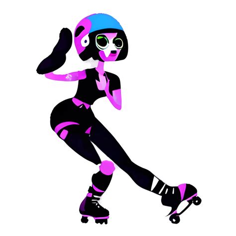 Roller Derby Girl Graphic · Creative Fabrica