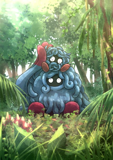 Tangela And Tangrowth Pokemon Drawn By Kotobukkii Yt Lvlv Danbooru