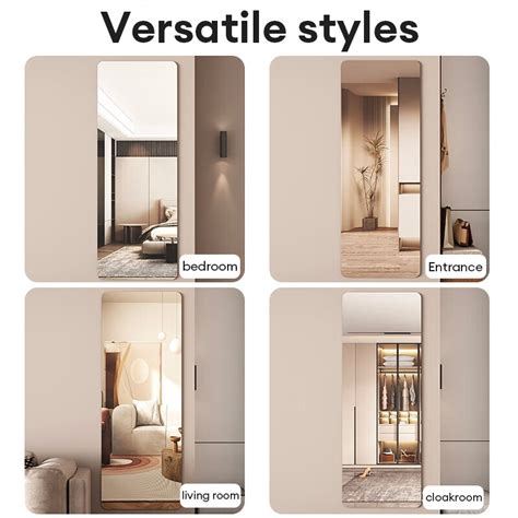 【sg Stock】hd Acrylic Mirror Full Body Mirror Paste Wall Mirror Hang