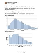 Understanding TMUA Results Score Distribution And Explanation Course Hero