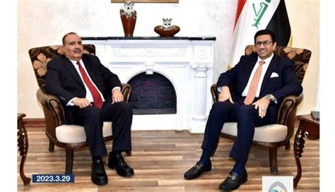 مرمش يلتقي رئيس الدائرة العربية في الخارجية العراقية