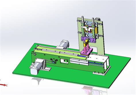 单驱动槽轮连杆升降 平移吸盘抓取分道机构 SOLIDWORKS 2019 模型图纸下载 懒石网