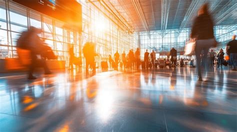 Smart Airport With Realtime Passenger Flow Management Premium Ai Generated Image