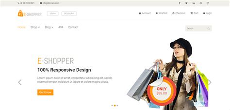 Eshopper Best Free E Commerce Bootstrap Html Template Bootstrap Themes