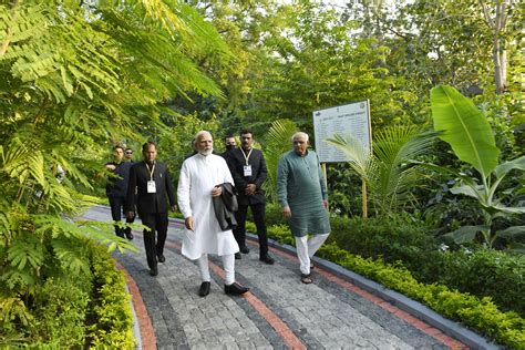 PM Dedicates Maze Garden And Miyawaki Forest In Ekta Nagar Gujarat