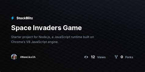 Space Invaders Game StackBlitz