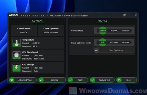Auto Oc Ryzen Or Pbo Curve Optimization