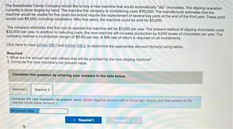 Problem 12 22 Algo Net Present Value Analysis
