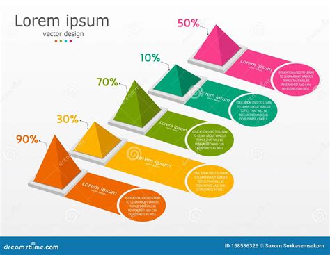 Triangle Diagram Colorful Vector Design For Workflow Layout Diagram Number Options