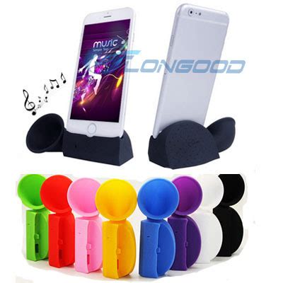 Mini Portable Silicone Horn Style Loud Mobile Phones External Speakers China Phone Speaker And