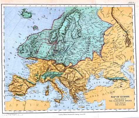 Ice Age Europe Map Map Of San Diego Ca