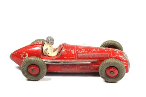 Vintage Toy Racing Cars On White Background Stock Image Image Of Cars