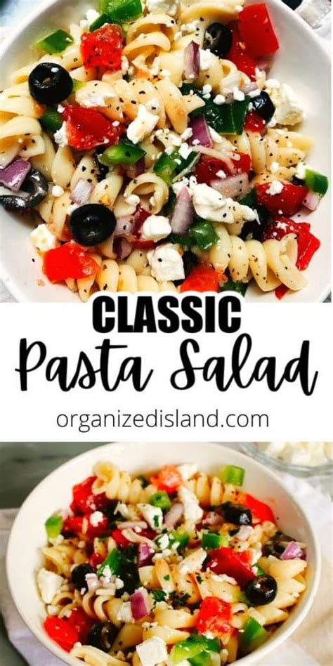 Pasta Salad With Olive Garden Dressing Organized Island