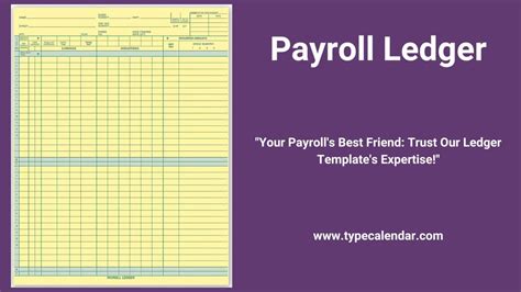 Free Pritntable Payroll Ledger Templates Excel Pdf Sample