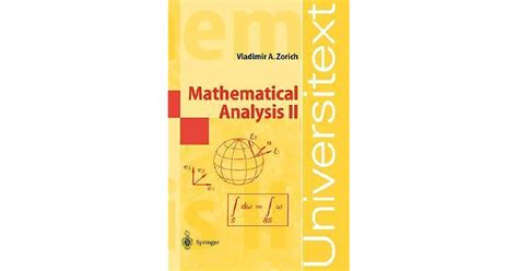 Mathematical Analysis Ii By Vladimir A Zorich