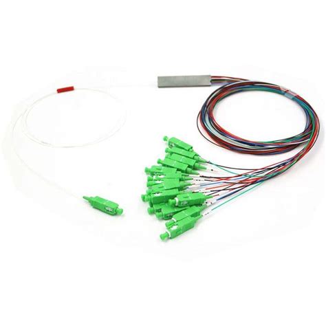 Divisor Plc De Fibra óptica 09mm 1m Steel Tube 1x16 Mini Plc Splitter