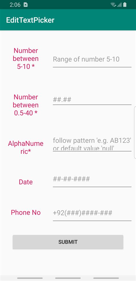Android Arsenal Edittextpicker