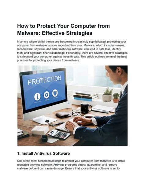 How To Protect Your Computer From Malware Effective Strategiespdf