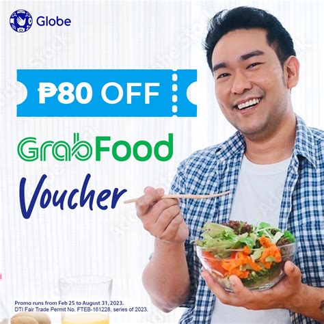 Globe GrabFood P80 Voucher Freebie Not For Sale Shopee Philippines