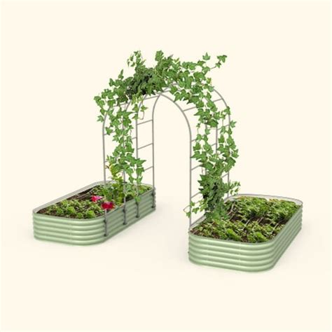 Vego Garden Modular Arched Trellis System Triple Section 5 5 Long