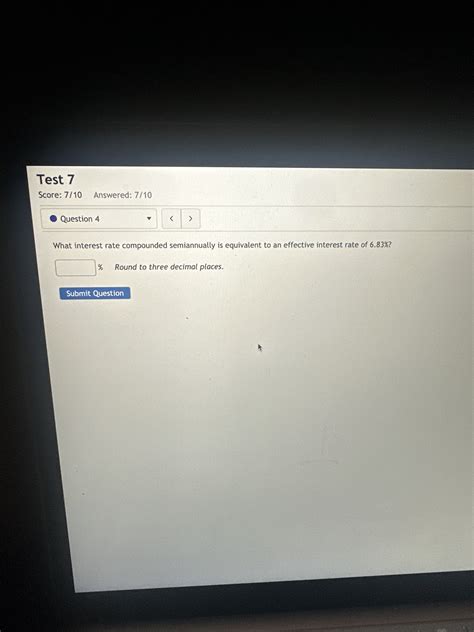 Solved What Interest Rate Compounded Semiannually Is