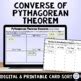 Converse Of Pythagorean Theorem Digital Print Drag And Drop Activity