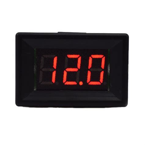 0 36 Inch LED Digital 2 Line DC Voltage Table Red Blue Green DC4 5 30V