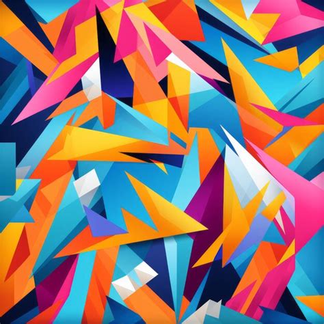 Premium Ai Image Vibrant Symmetry Embracing Modern Patterns And Bold