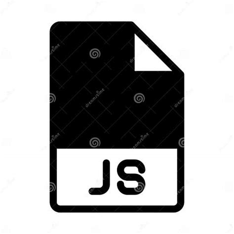 js file format icons files type symbol document icon with a black