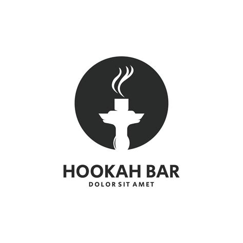 Hookah Shisha Silhouette Logo Template For Bar Cafe And Club 21872074