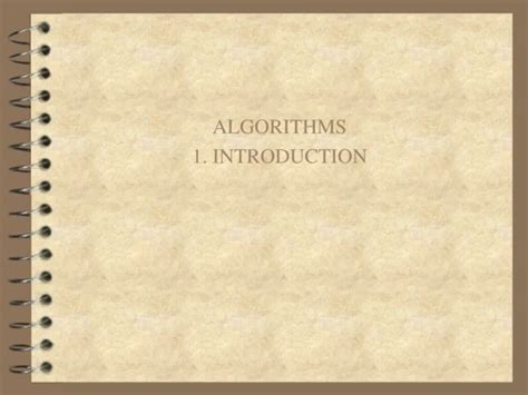Ppt Algorithms 1 Introduction Powerpoint Presentation Free Download
