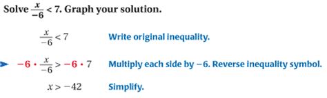 Unit 6 5 Solving Linear Inequalities By Using Multiplication And Division Mr MartÍnezs