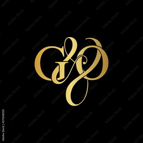 G And O Go Logo Initial Vector Mark Initial Letter G And O Go Logo