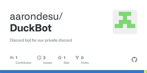 GitHub Aarondesu DuckBot Discord For Our Private Discord