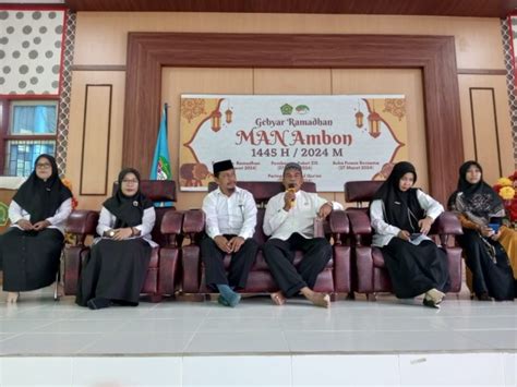 Madrasah Aliyah Negeri 1 Ambon Kamad Buka Pesantren Ramadhan Dan Camp