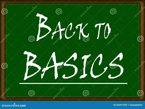 Back To Basics Ribbon Back To Basics Isolated Band Sign Cartoon