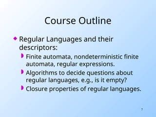 Lesson Intro To Automata Theory Application Ppt