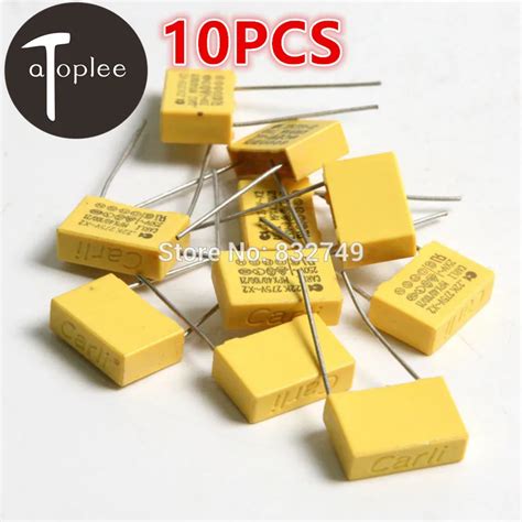 새로운 10 개 X2 MPX 275VAC 275VAC 폴리 프로필렌 필름 안전 커패시터 MPX 콘덴서 필터링 효과 ...