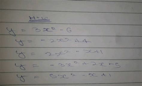 H1 Y3x2−6y−2x24y−x2−x1y−3x22x−5y5x2−x1 Filo