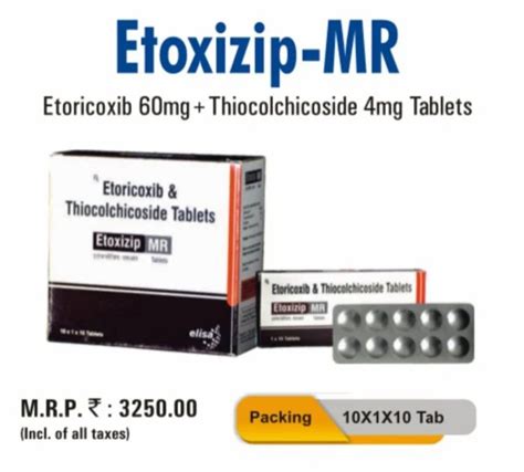 Etoricoxib Thiocolchicoside Tablet At ₹ 3250box Badli Industrial