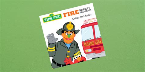 Elmo Fire Safety Coloring Pages