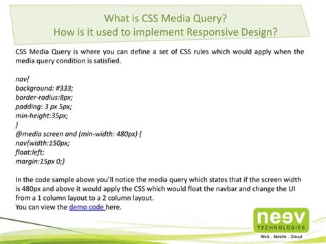 Responsive Ui Using Css Media Query Ppt