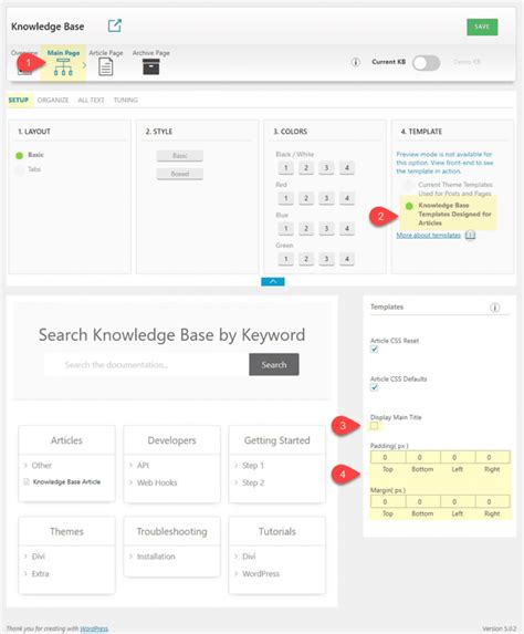 how to create a knowledge base for your website with divi