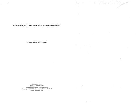 pdf language interaction and social problems