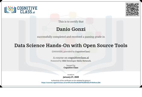 Cognitiveclass Ds0105en Certificate Cognitive Class